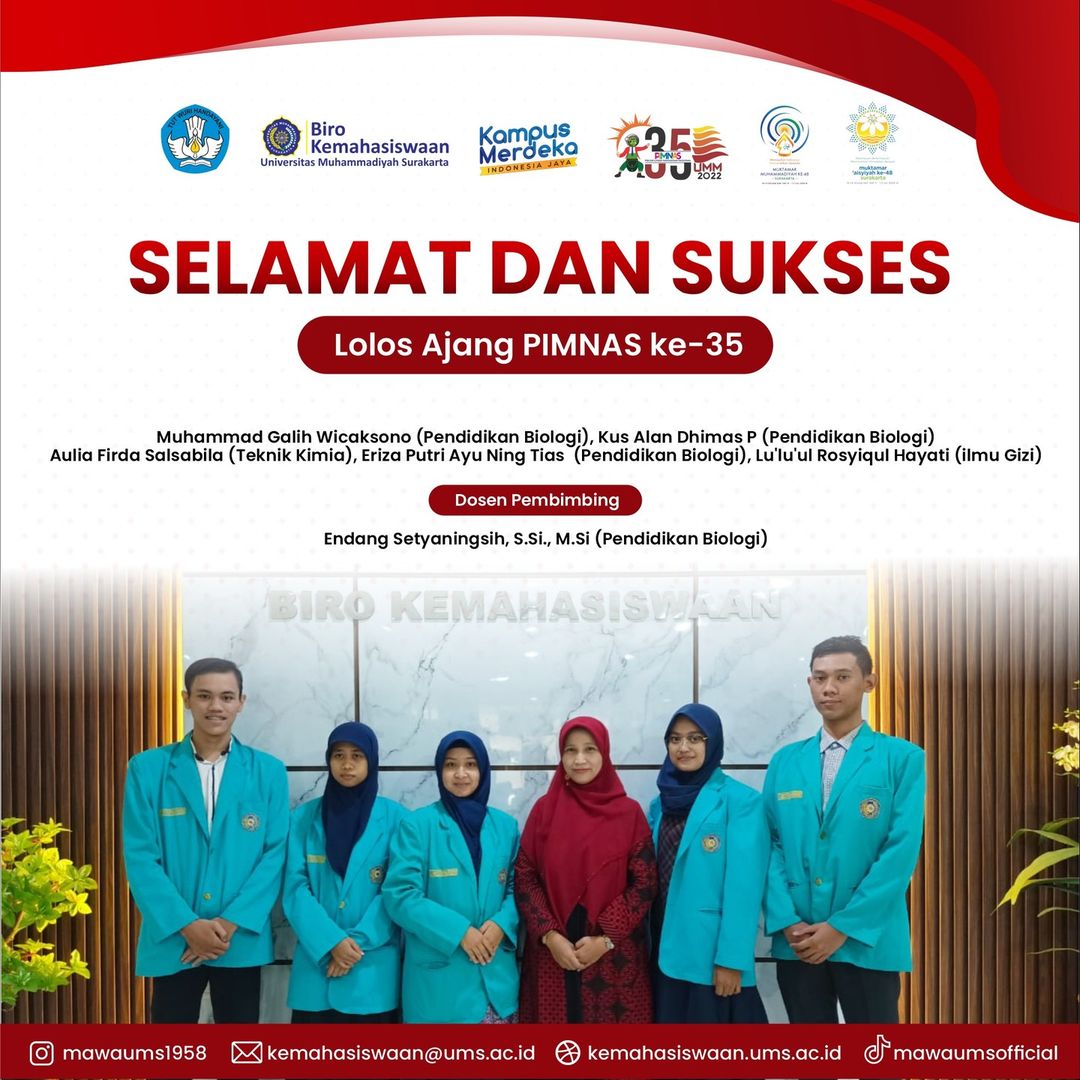 SELAMAT & SUKSES Lolos Ajang PIMNAS ke 35 – Direktorat Kemahasiswaan ...