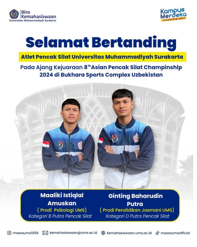 Selamat Bertanding Pencak Silat UMS dalam 8th Asian Pencak Silat ...