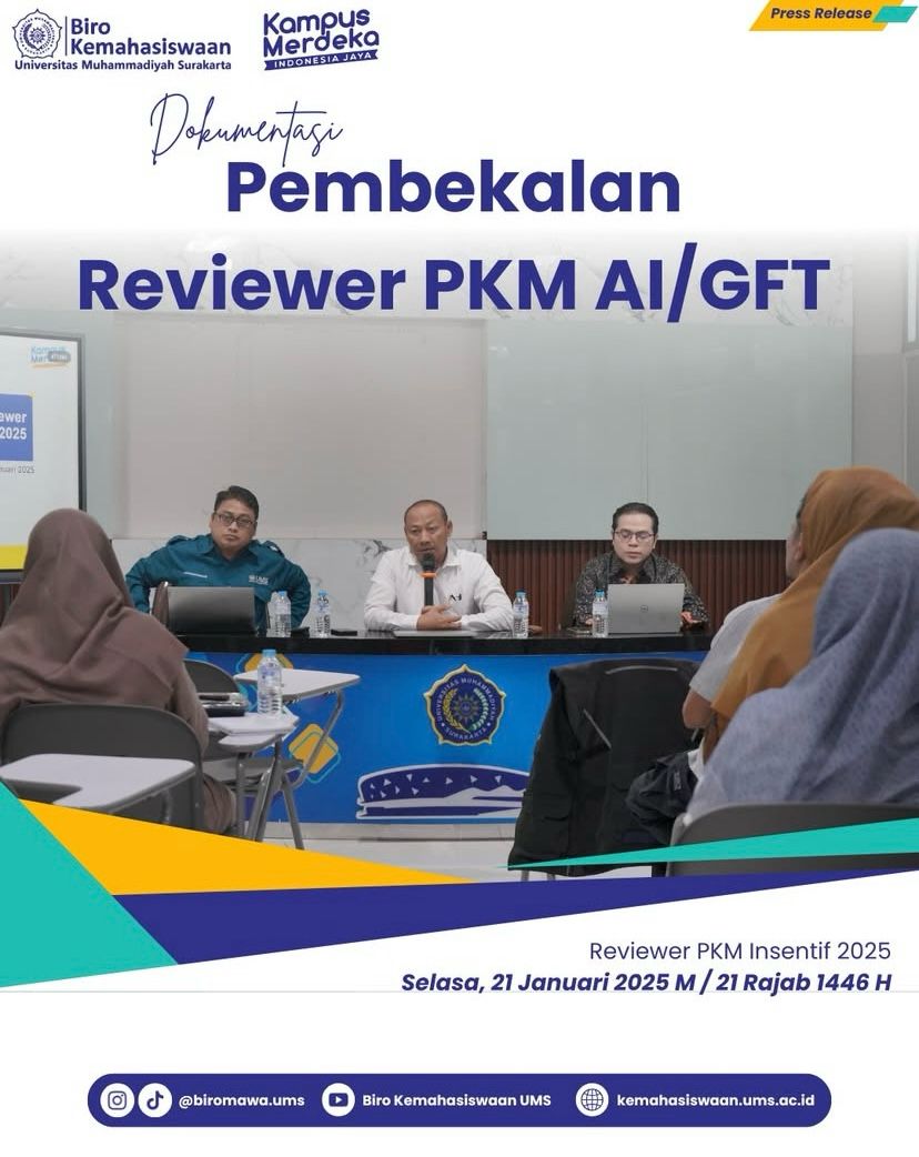 Pembekalan Reviewer PKM AI/GFT – Direktorat Kemahasiswaan dan ...